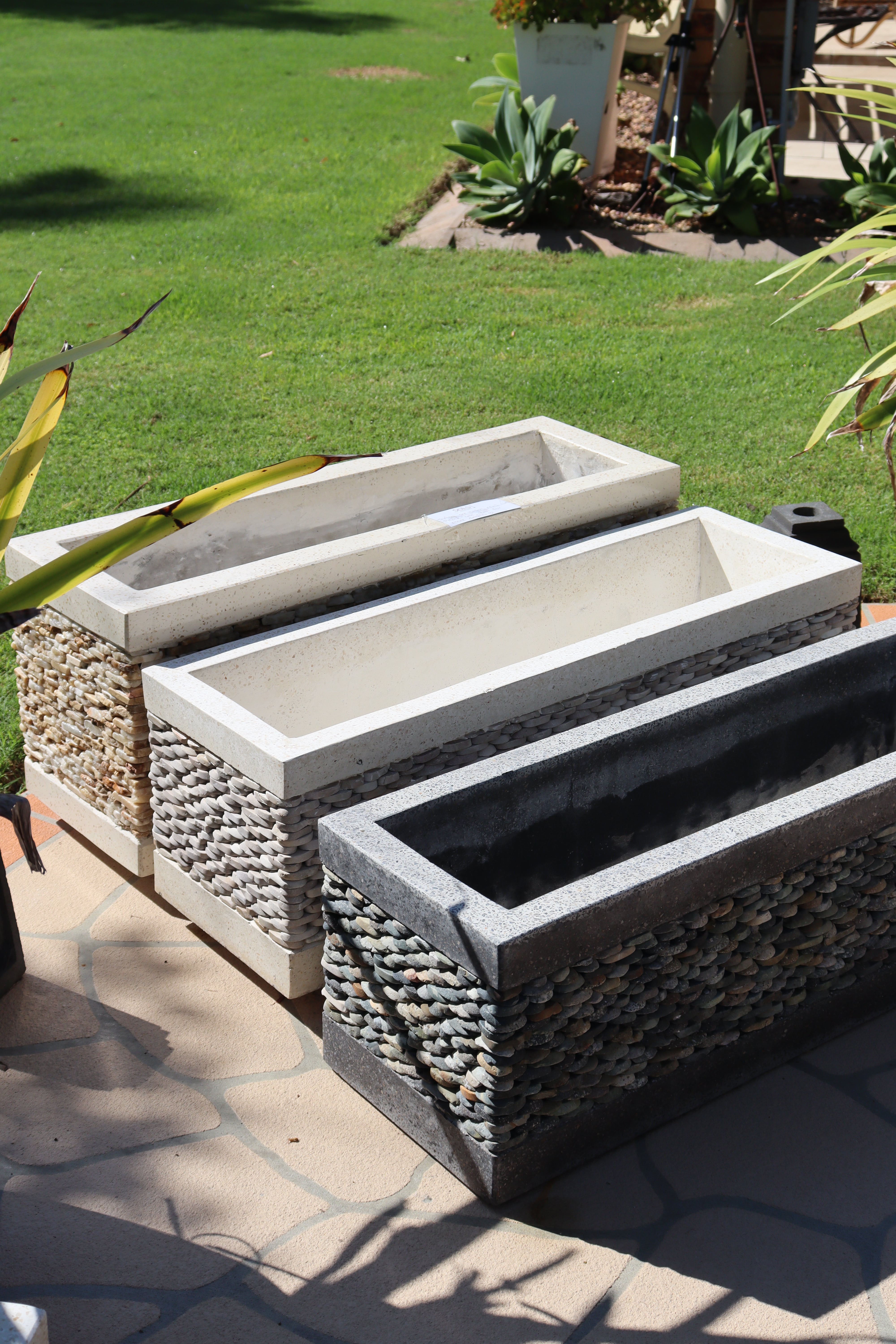 Stone Rectangle Planter – Palms of Bali