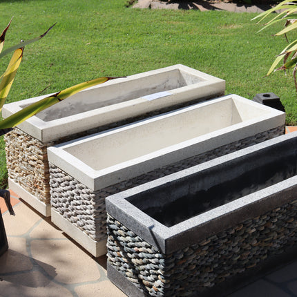 Stone Rectangle Planter – Palms of Bali