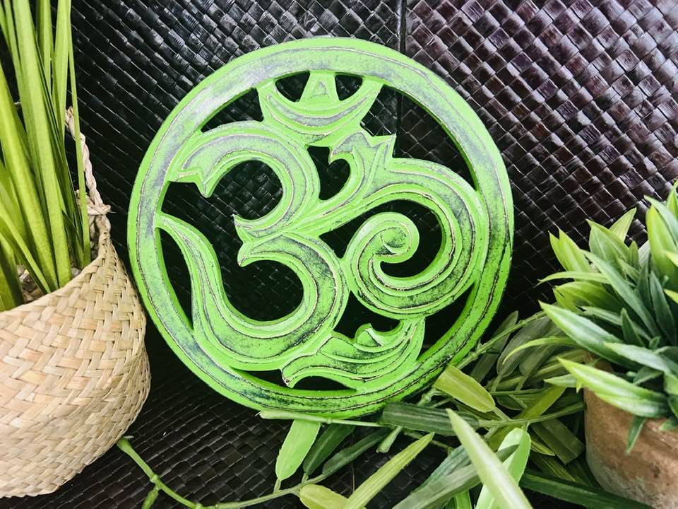 Om Symbol 'Green' Small – Palms of Bali
